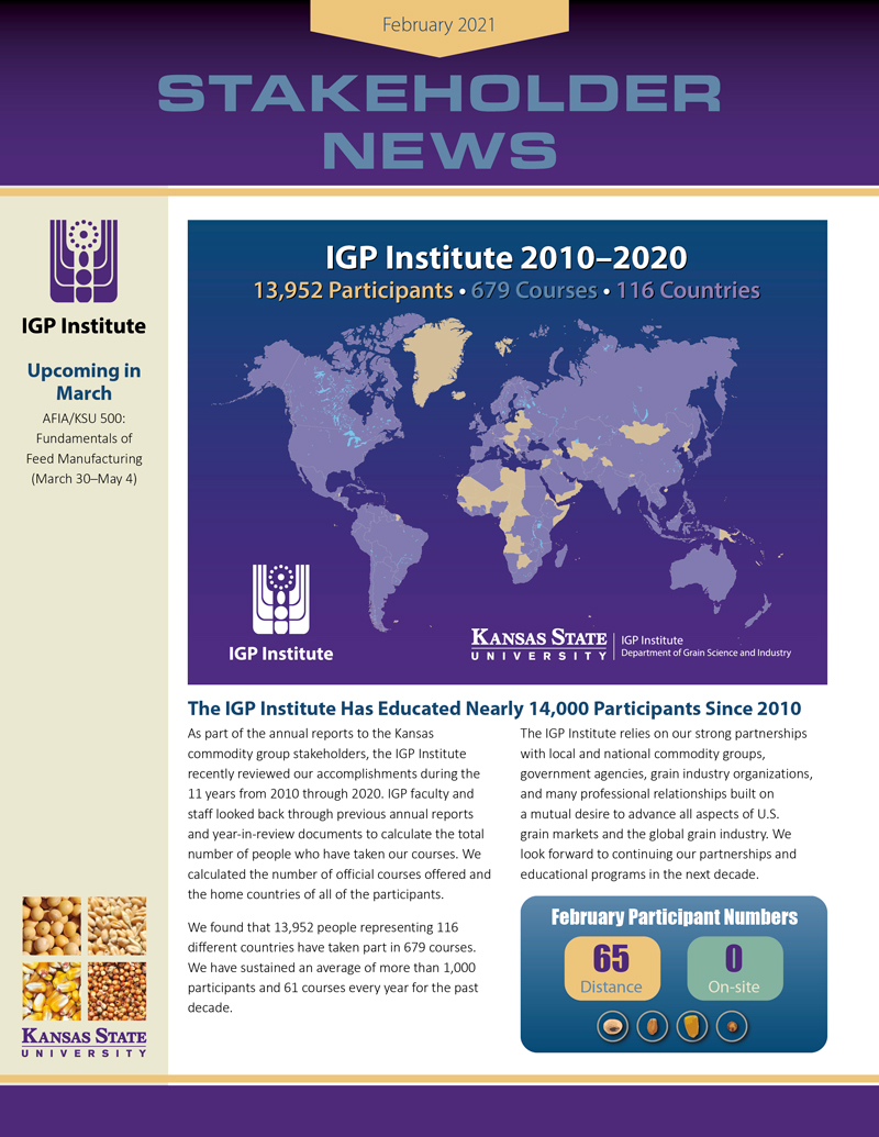IGP Institute | Grain Science and Industry | Kansas State University